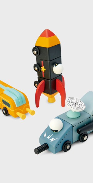 Tender Leaf Toys - Kid's Space Race Play Set