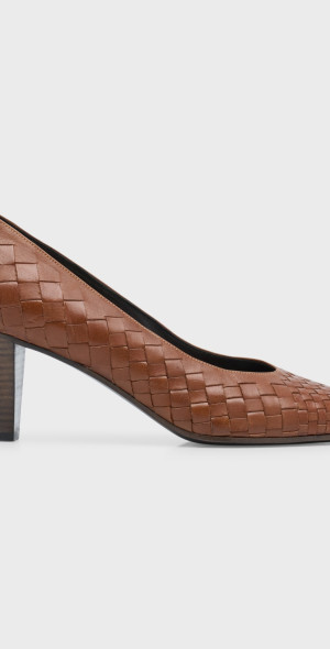 THE ROW - Charlotte Woven Leather Pumps