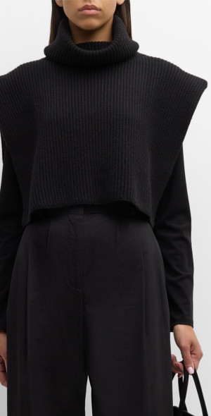 THE ROW - Eppie Cashmere Rib Turtleneck Collar