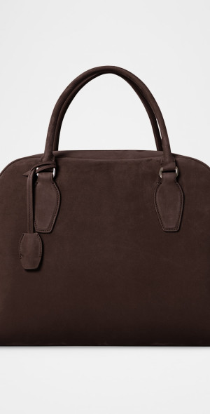 THE ROW - India Zip Top-Handle Bag in Nubuck Leather