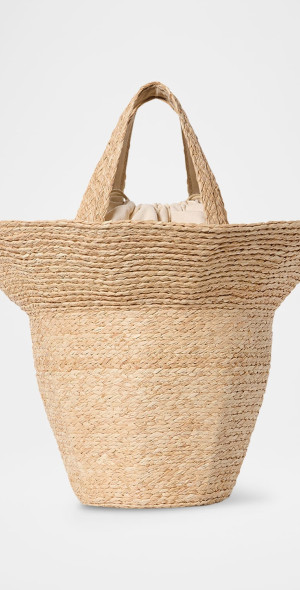 THE ROW - Sol Raffia Hat Top-Handle Bag