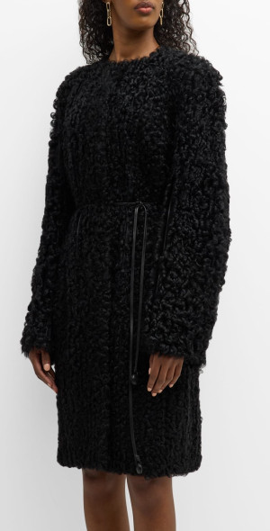 THE ROW - Watson Curly Lamb Shearling Coat