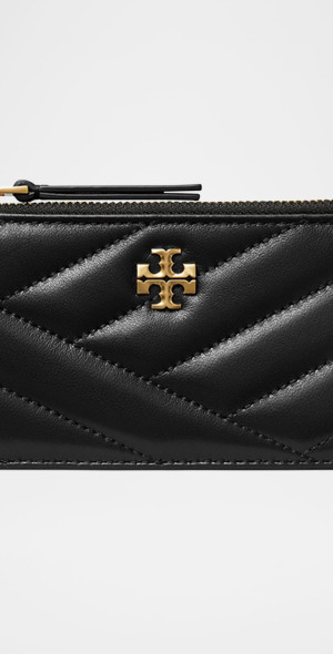 Tory Burch - Kira Chevron Quilted Leather Zip Card Case