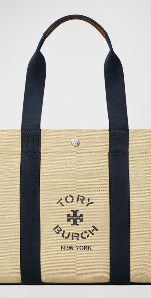 Tory Burch - Logo Canvas Tote Bag