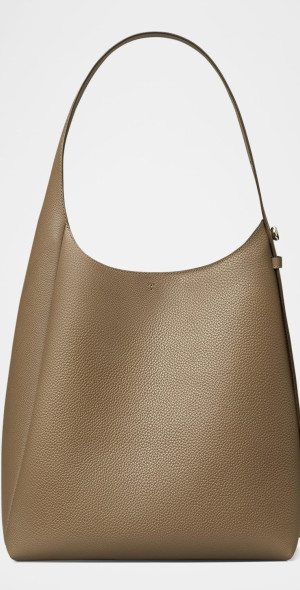 Tory Burch - Romy Pebbled Leather Hobo Bag