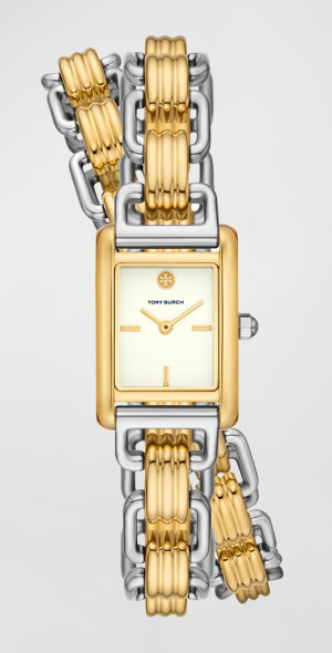 Tory Burch - The Mini Eleanor Two Hand Two Tone Stainless Steel Watch