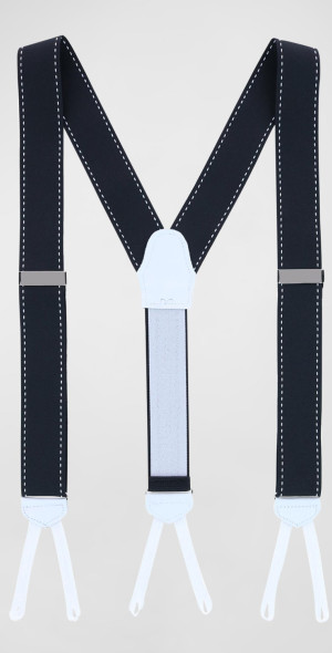 Trafalgar - Men's Freeman Stitched Ribbon Suspender Braces