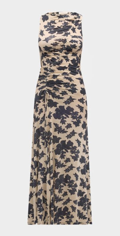 Ulla Johnson - Natalia Ruched Floral-Print Maxi Dress