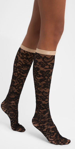 Valentino Garavani - Rebrode Lace Knee-High Socks
