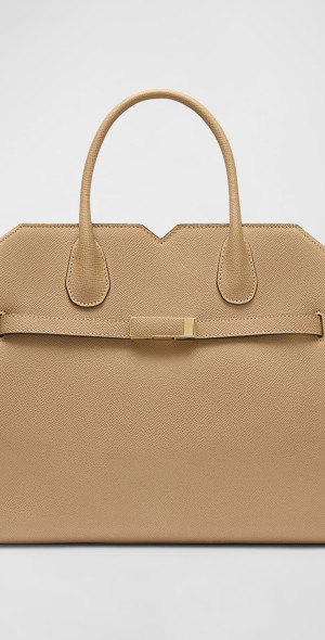 Valextra - Milano Medium Leather Tote Bag
