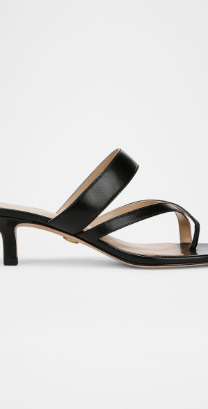 Veronica Beard - Alanis Leather Crisscross Slide Sandals