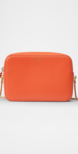 Veronica Beard - Boxy Chain Leather Crossbody Bag