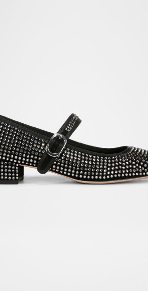 Veronica Beard - Cade Crystal-Embellished Mary Jane Ballerina Pumps