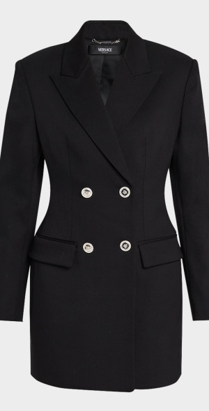 Versace - Chainmail Cutout Double-Breasted Evening Jacket