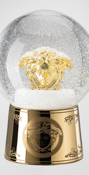 Versace - Gold Medusa Snow Globe