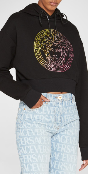 Versace - Hooded Sweatshirt with Rainbow Logo