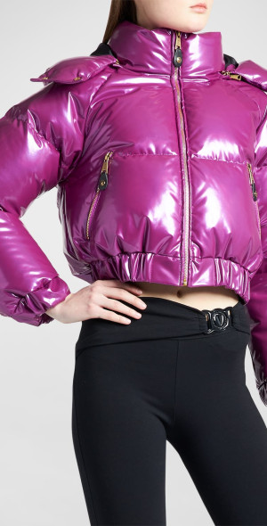 Versace Jeans Couture - Cropped Down Puffer Jacket