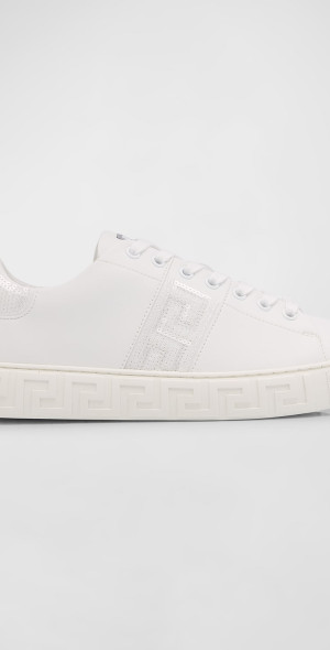 Versace - La Greca Sequin Low-Top Sneakers