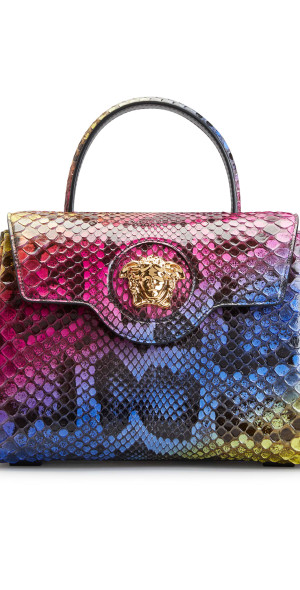 Versace - La Medusa Rainbow Python Top-Handle Bag