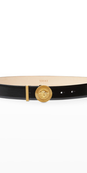 Versace - Medusa Coin Leather Belt