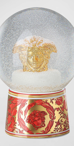 Versace - Medusa Garland Red Snow Globe