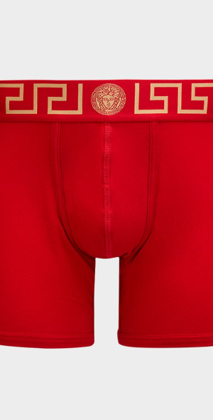 Versace - Men's Organic Cotton Greek Key Boxer Briefs