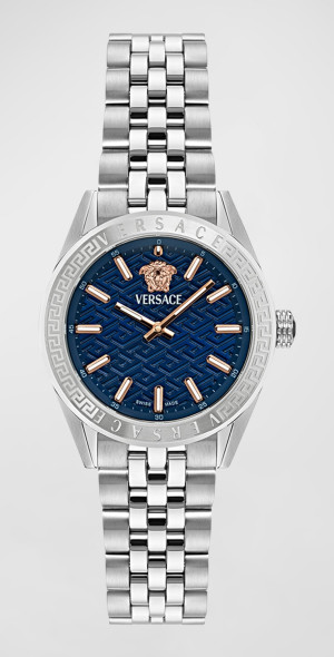 Versace - V-Code Greca Stainless Steel Bracelet Watch, 36mm