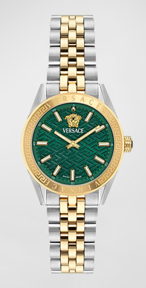 Versace - V-Code Greca Two-Tone Bracelet Watch, 36mm