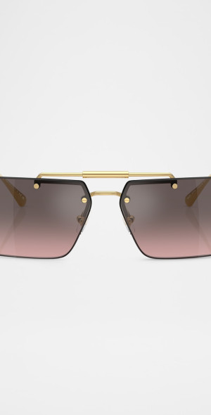 Versace - VE2245 Rimless Rectangle Sunglasses