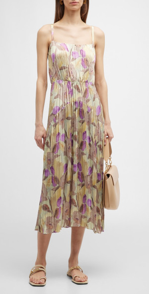 Vince - Nouveau Magnolia Crushed Cami Midi Dress