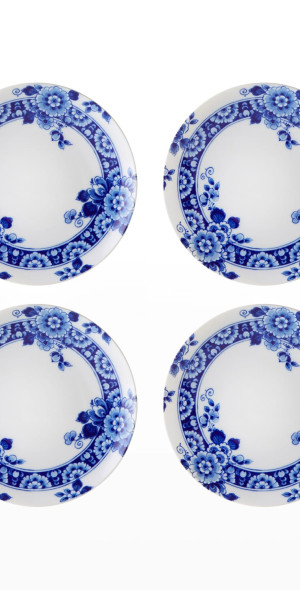 Vista Alegre - Blue Ming Dessert/Salad Plates, Set of Four
