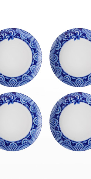 Vista Alegre - Blue Ming Dinner Plates, Set of Four