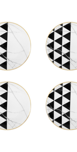 Vista Alegre - Carrara Dessert/Salad Plates, Set of Four