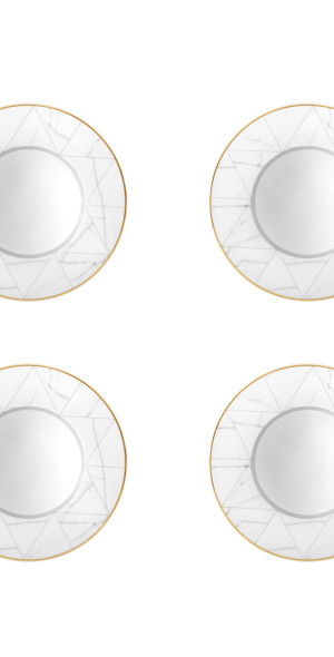 Vista Alegre - Carrara Soup Plates, Set Of 4