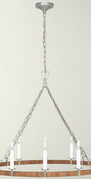 Visual Comfort Signature - Darlana Rattan Wrapped Ring Chandelier by ...