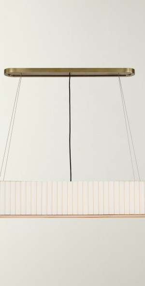 Visual Comfort Signature - Palati 54" 8-Light Linear Chandelier by Ian ...