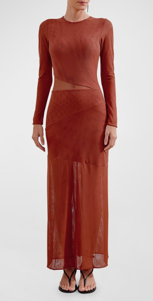 Vix - Nora Long-Sleeve Maxi Dress