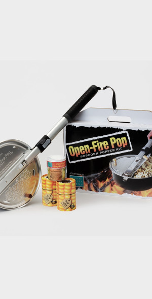 Wabash Valley Farms - Open-Fire Pop Popcorn Popper Camping Starter Set