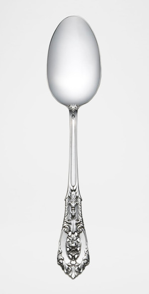 Wallace Silversmiths - Rose Point Dessert Spoon