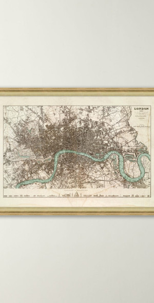 Wendover Art Group - Antique London Map