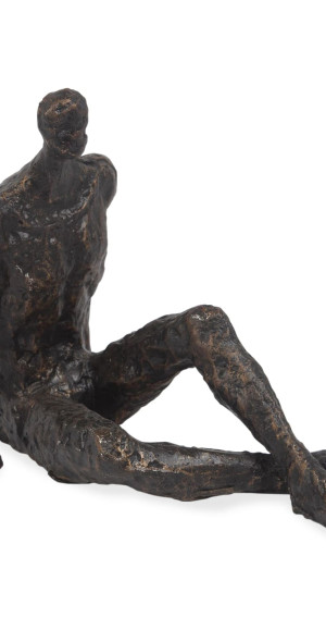 William D Scott - Sitting with Legs Crossed Sculpture