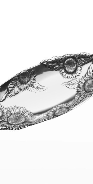 Wilton Armetale - Sunflower Oval Tray