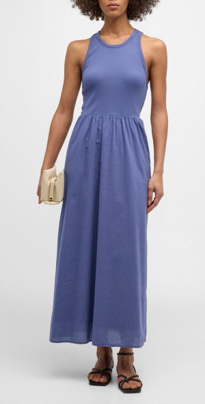 Xirena - Flynn Sleeveless Racerback Cotton Midi Dress