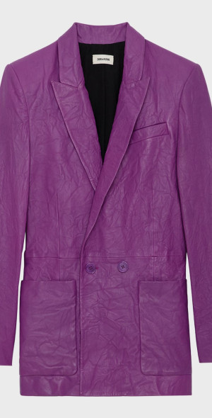 Zadig & Voltaire - Visko Crinkle Leather Jacket
