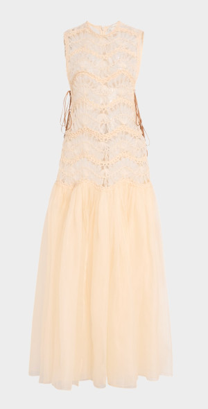 Zimmermann - Illuminate Macrame Maxi Dress