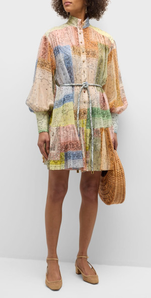 Zimmermann - Matchmaker Lantern Mini Dress