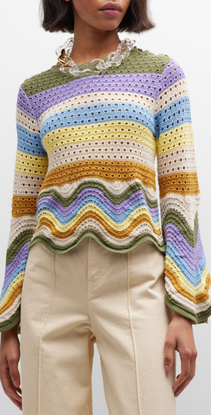 Zimmermann - Raie Stripe Knit Top