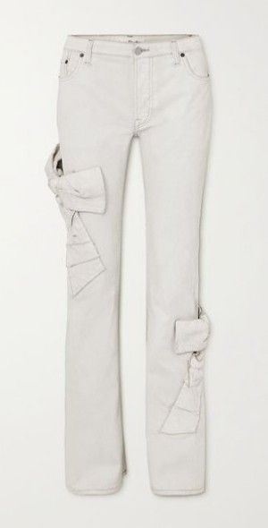 ACNE STUDIOS - Bow-detailed flared jeans