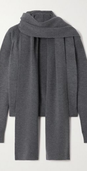 ALAÏA - Layered wool cardigan