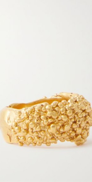 ALIGHIERI - The Rocky Road gold-plated ring